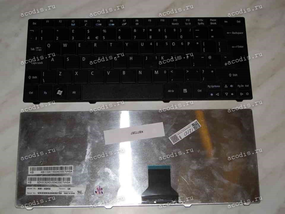 KBD Acer Aspire One 521,721,751,751H,TimeLine 1410,1810,TimelineX 1830 ...