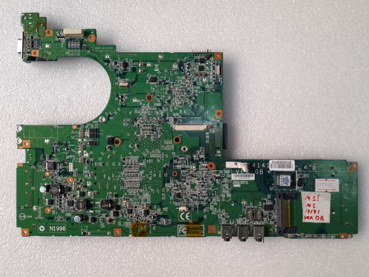 MB BAD - донор MSI S430X, VR330 MS-14141 T-V2-IN3-IN4-G5-B VER: 0B ...